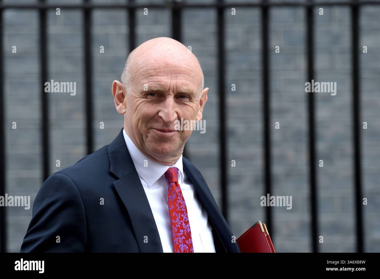 Politicians in London John Healey Defence Secretary arrives in Downing ...