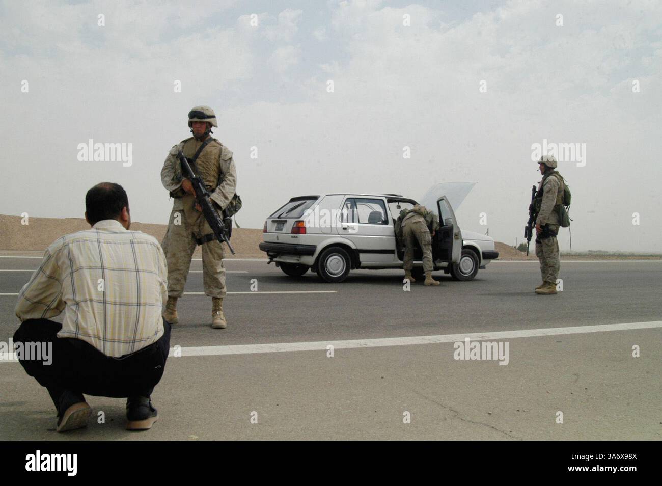 Jul 17, 2004; Fallujah, Iraq; Marines with Company E, 2nd Battalion ...