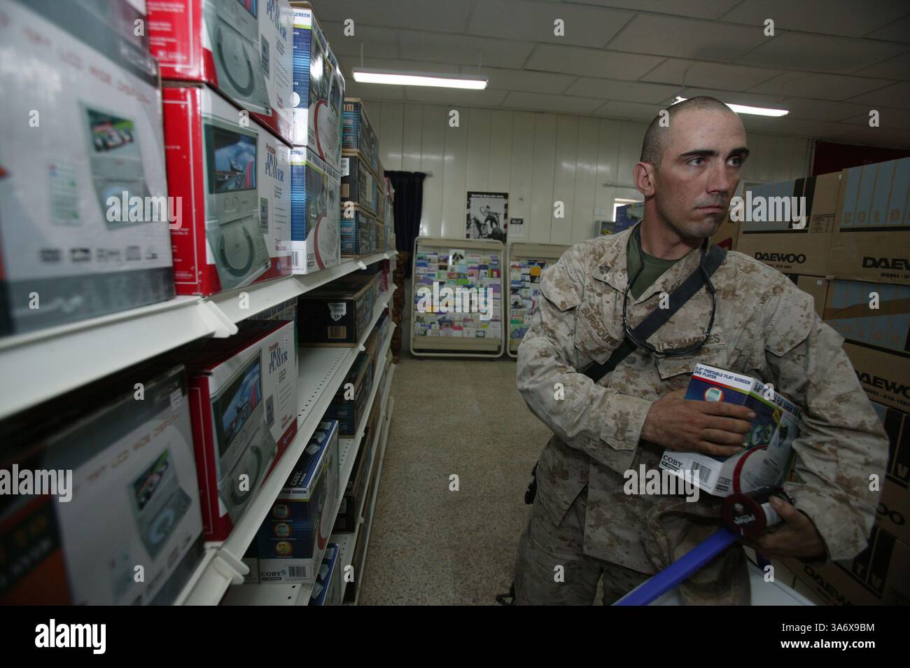Jul 16, 2004; Camp Fallujah, Iraq; Sgt. ROBERT BURGHDUFF, a squad ...