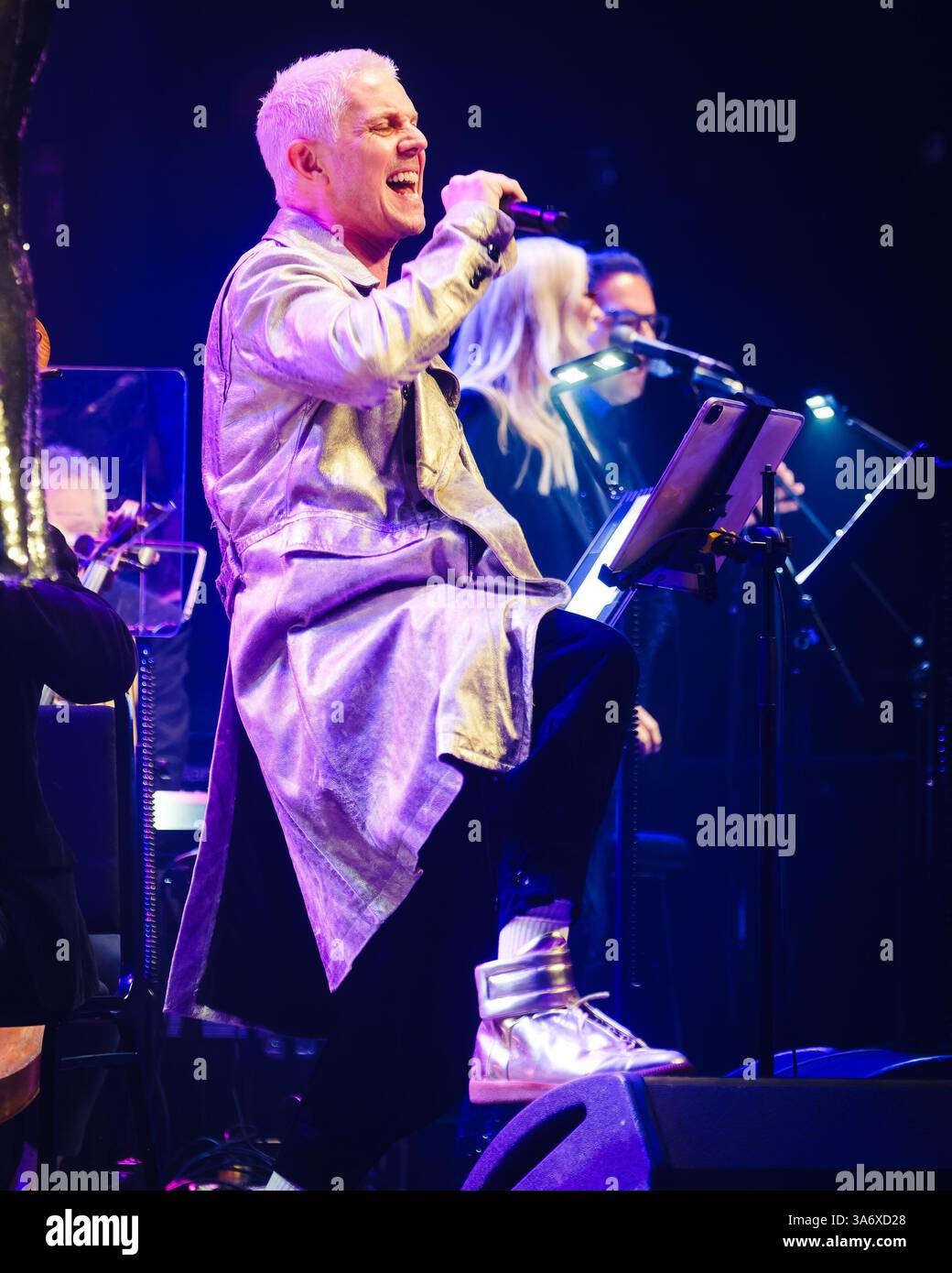 London, UK. 25th Mar, 2025. Jake Shears photographed performing on ...