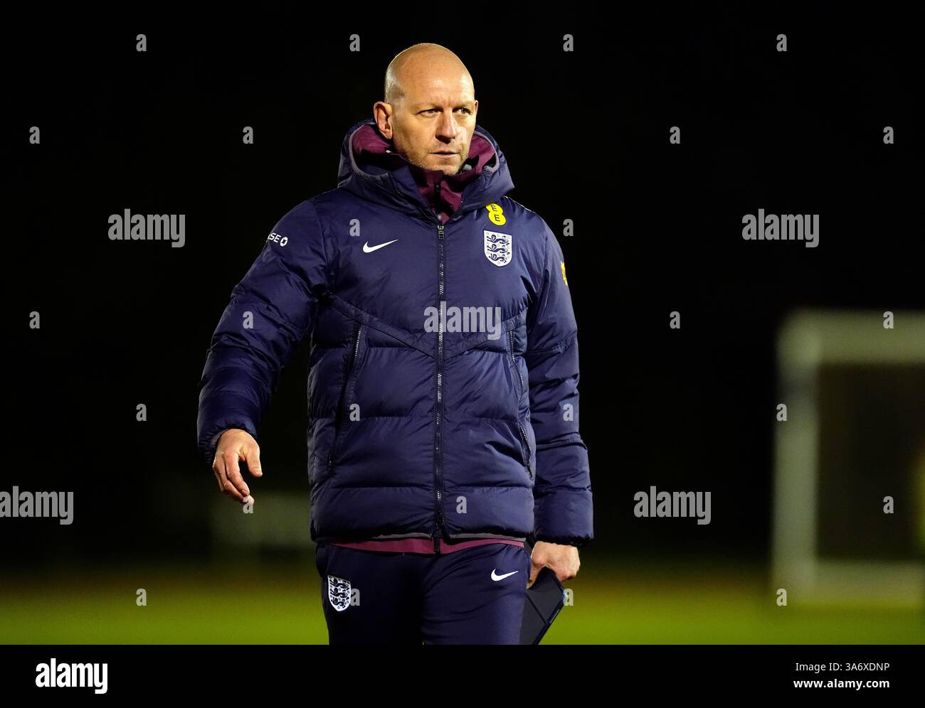 England goalkeeper coach Adrian Tucker during the UEFA European Under ...