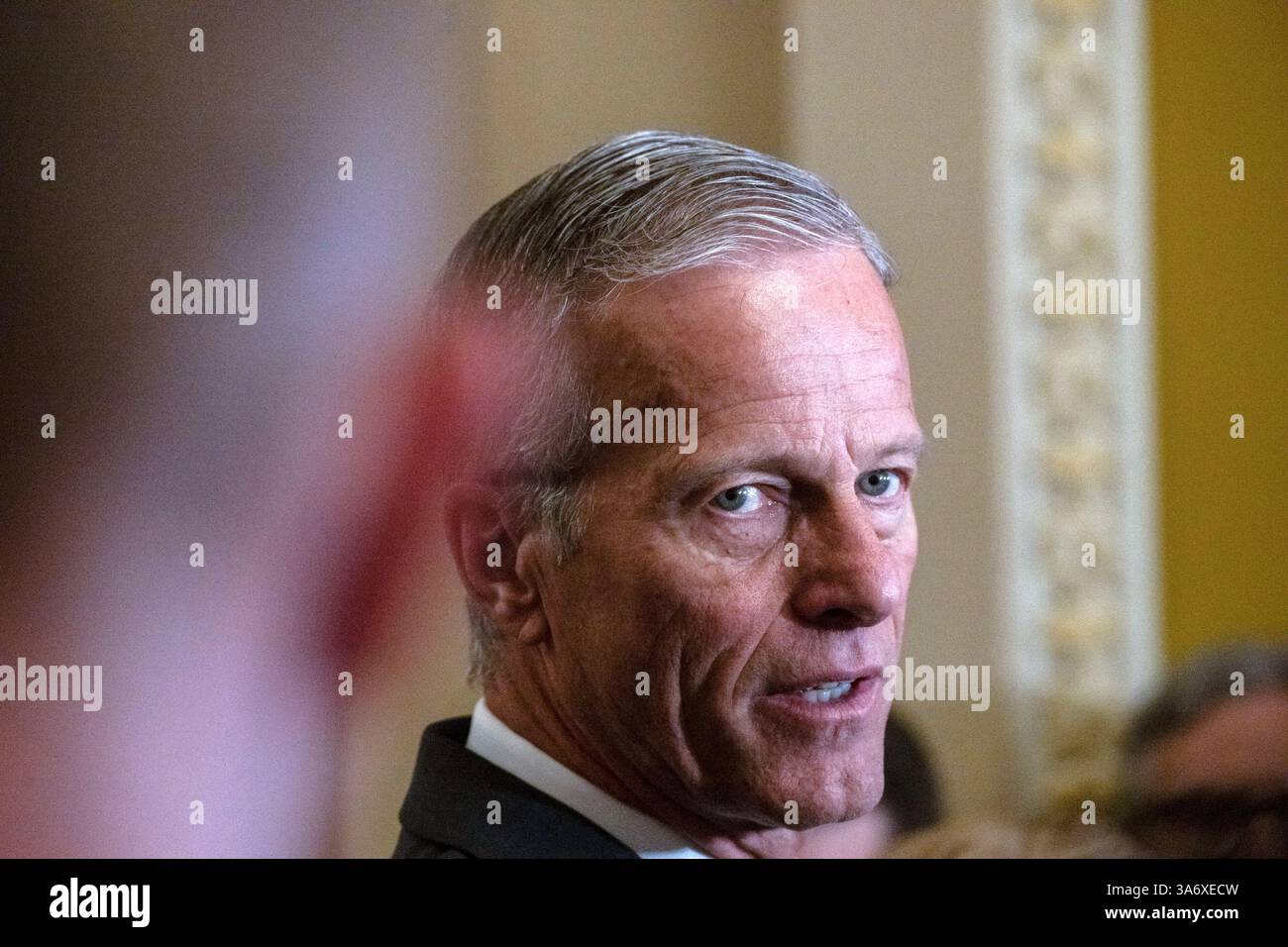 United States Senate Majority Leader John Thune (Republican of South ...