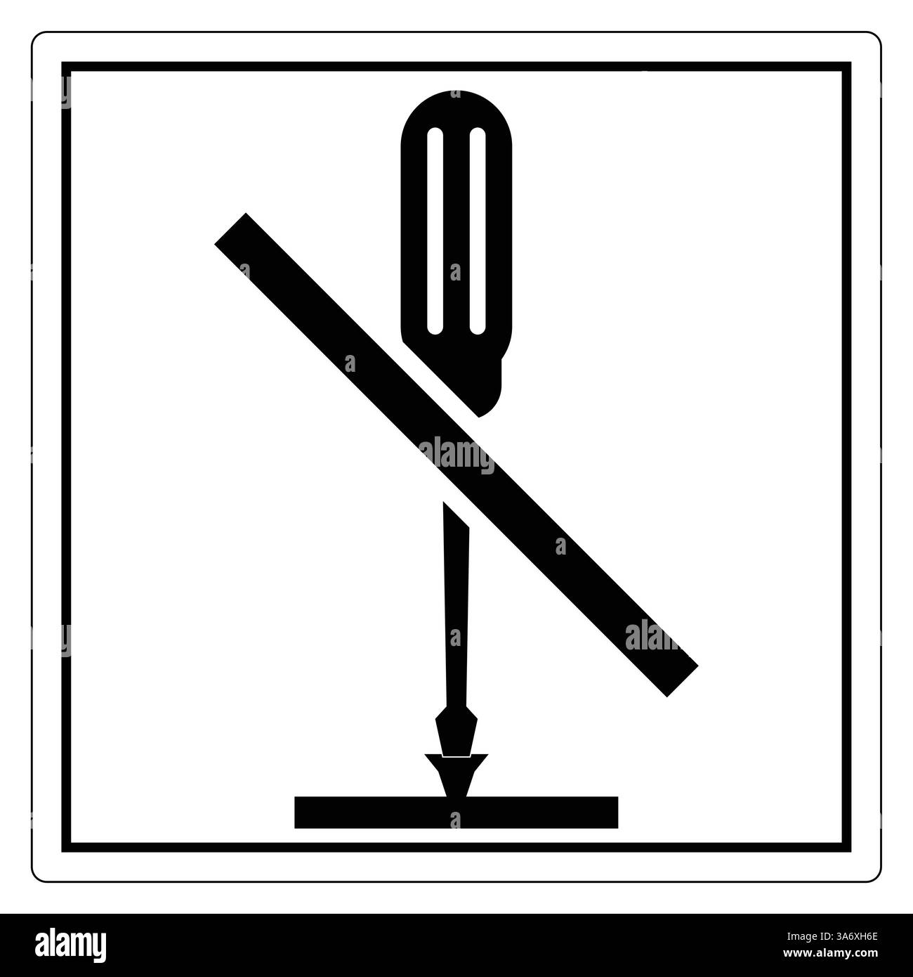 No Cutting Symbol Sign Illustrating Prohibition of Cutting or Trimming ...