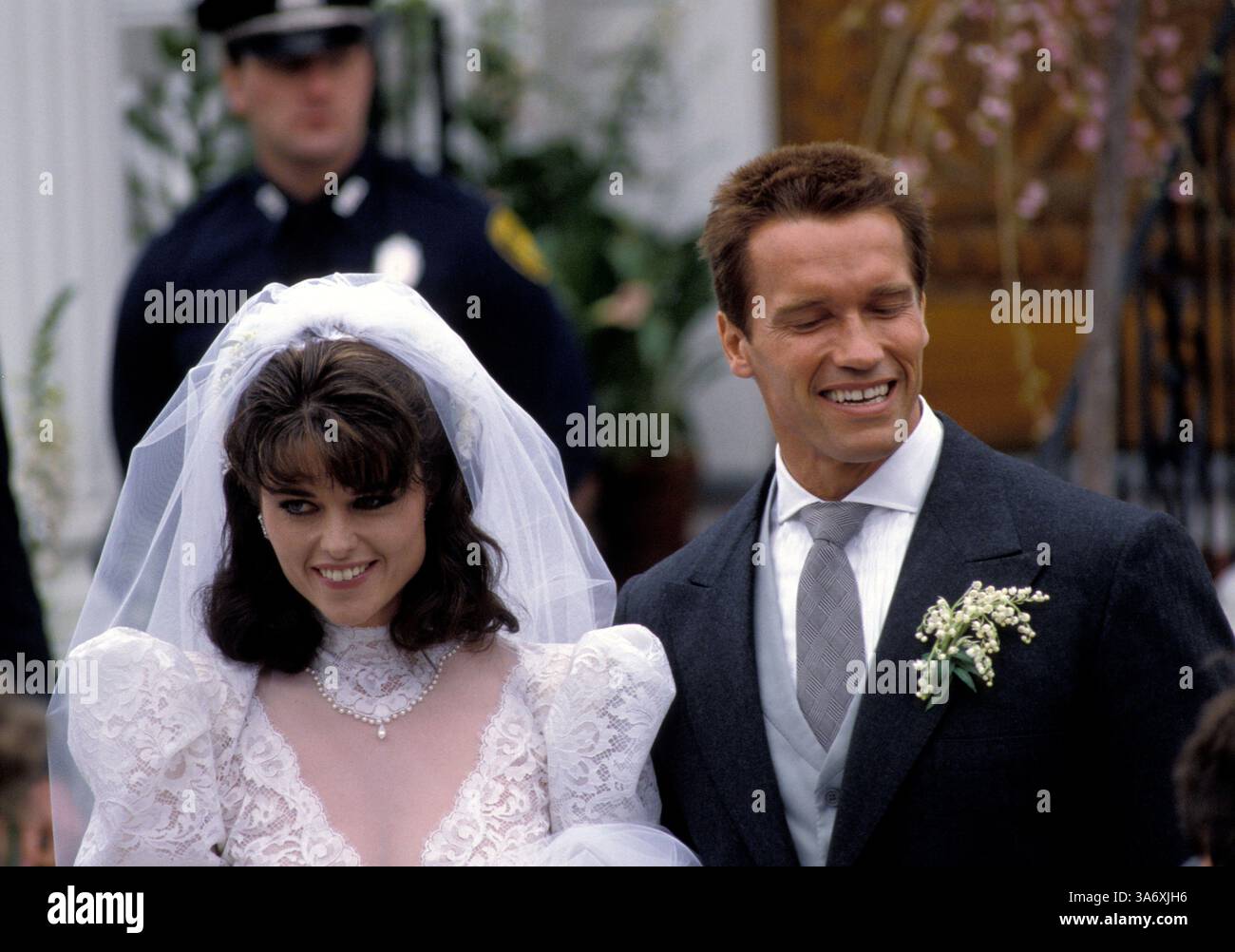 Apr 26, 1986; Washington, USA; MARIA SHRIVER & ARNOLD SCHWARZENEGGER ...
