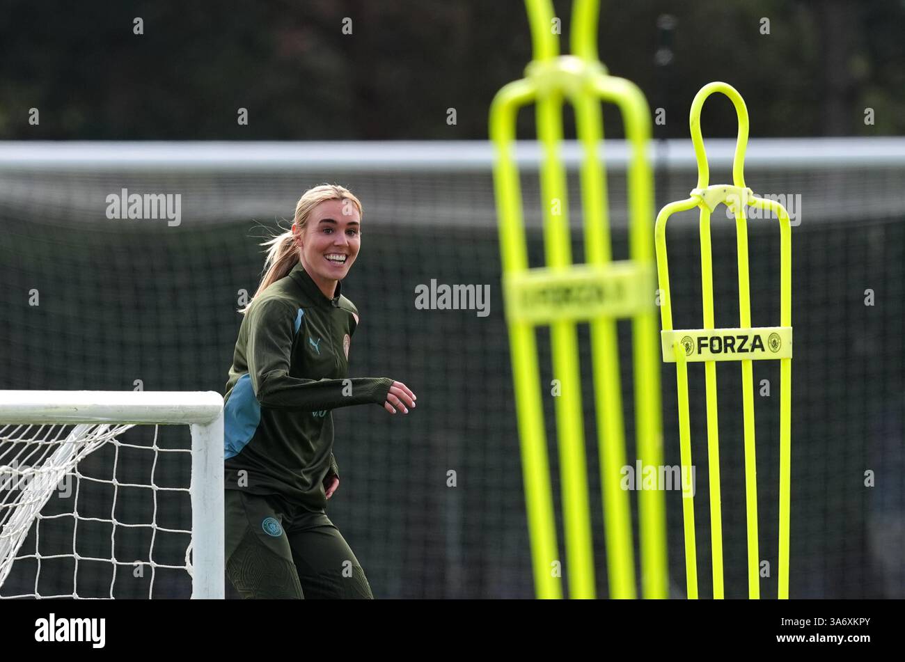 Manchester City's Jill Roord during a training session at the Joie ...