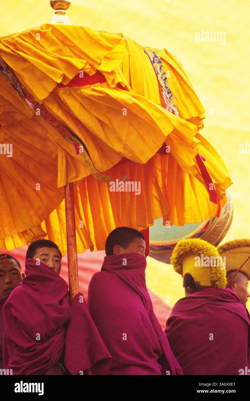 Jan. 11, 2009 - The parasol held by monks in Tibet is one of eight ...