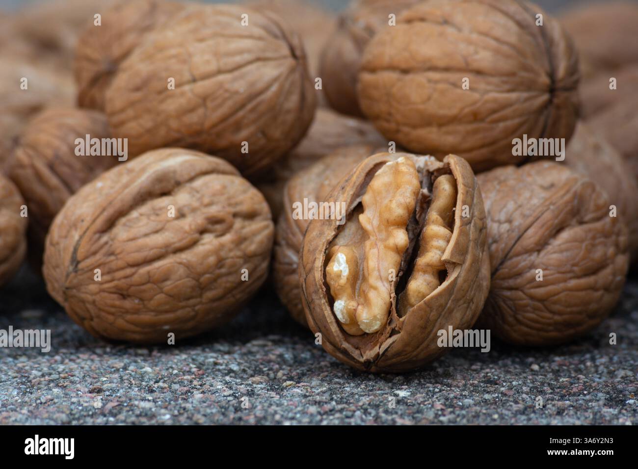 Shelled walnut kernels many hi-res stock photography and images - Alamy