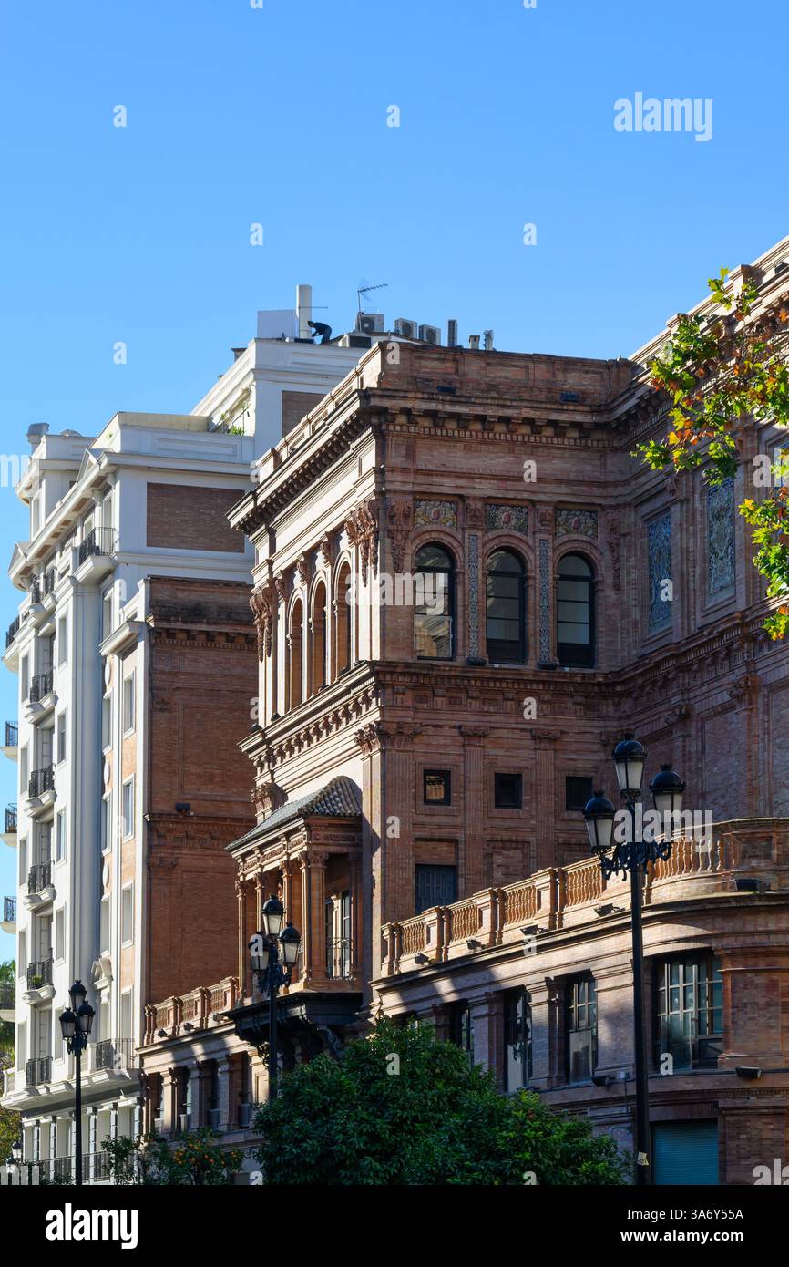 Exterior architecture on the facade of the Teatro Coliseo de Espana ...