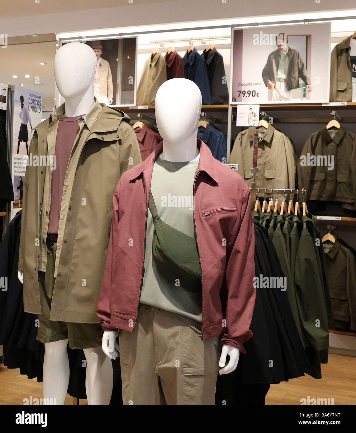 Interior of the new Uniqlo flagship store, as of March 26, 2025, in ...