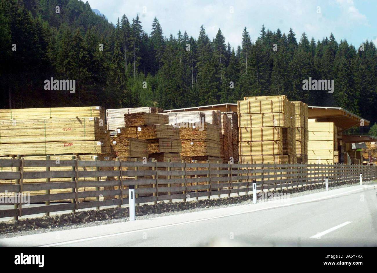 wood and lumber in the lumber yard in the wood industry lumber yard in ...