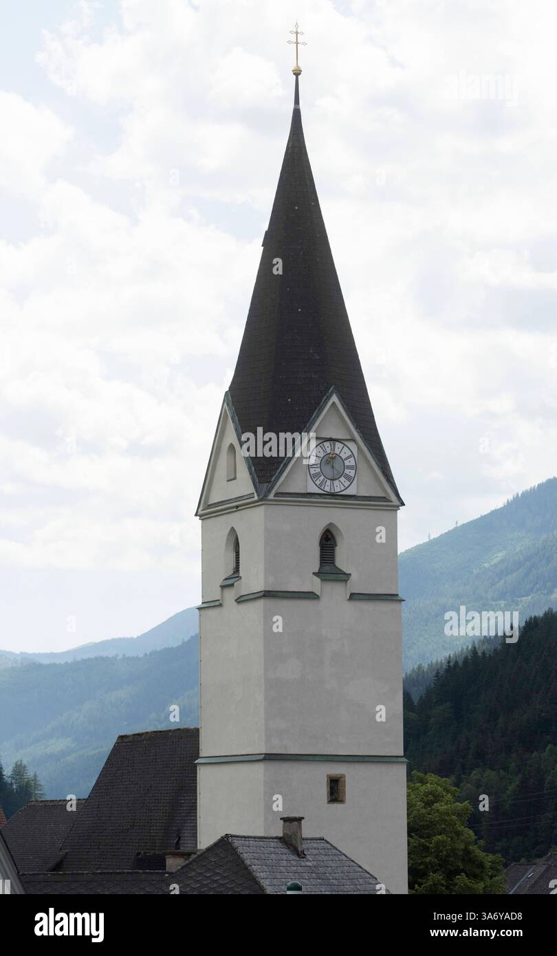 steeple of a church in christianity, sacral building in christian ...