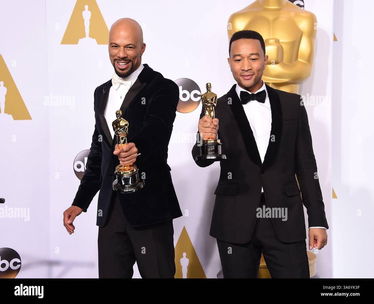 Common and John Legend in the press room at the 87th Annual Academy ...