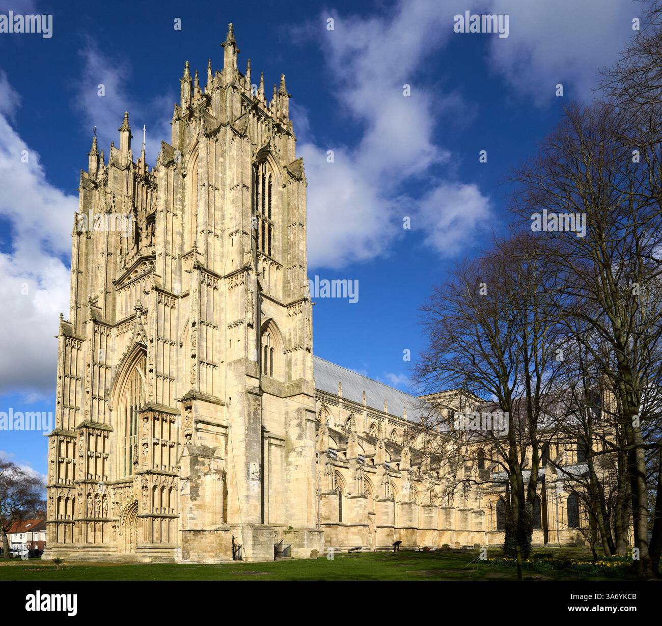 Beverley Minster, Yorkshire, England, United Kingdom, showing the west ...