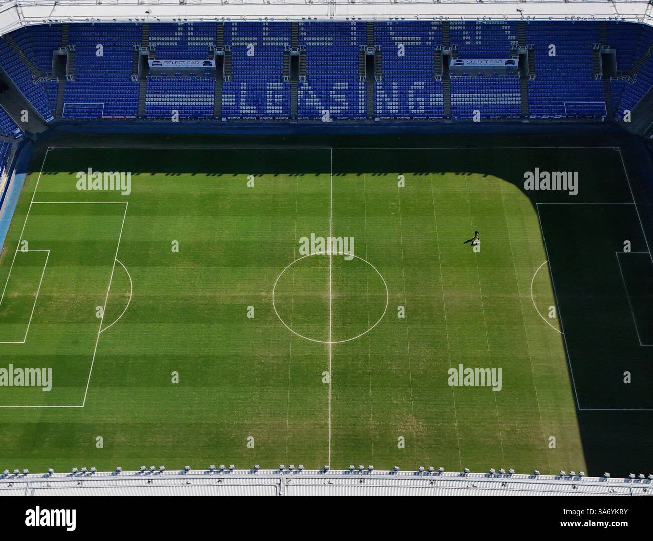 A view of the pitch taken from a drone camera of the Select Car Leasing ...