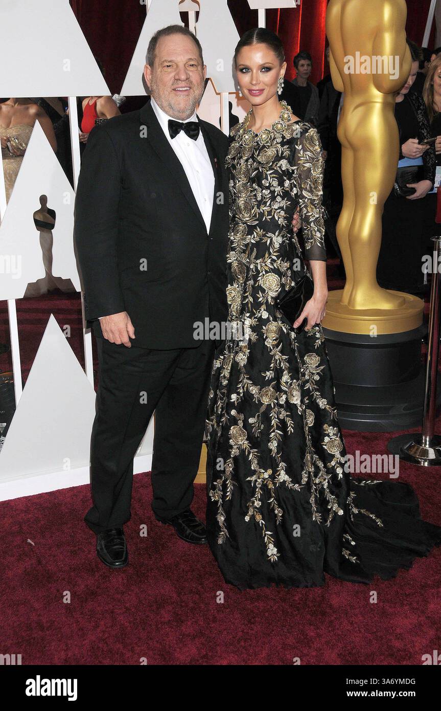 Harvey Weinstein, Georgina Chapman at the 87th Academy Awards- arrivals ...