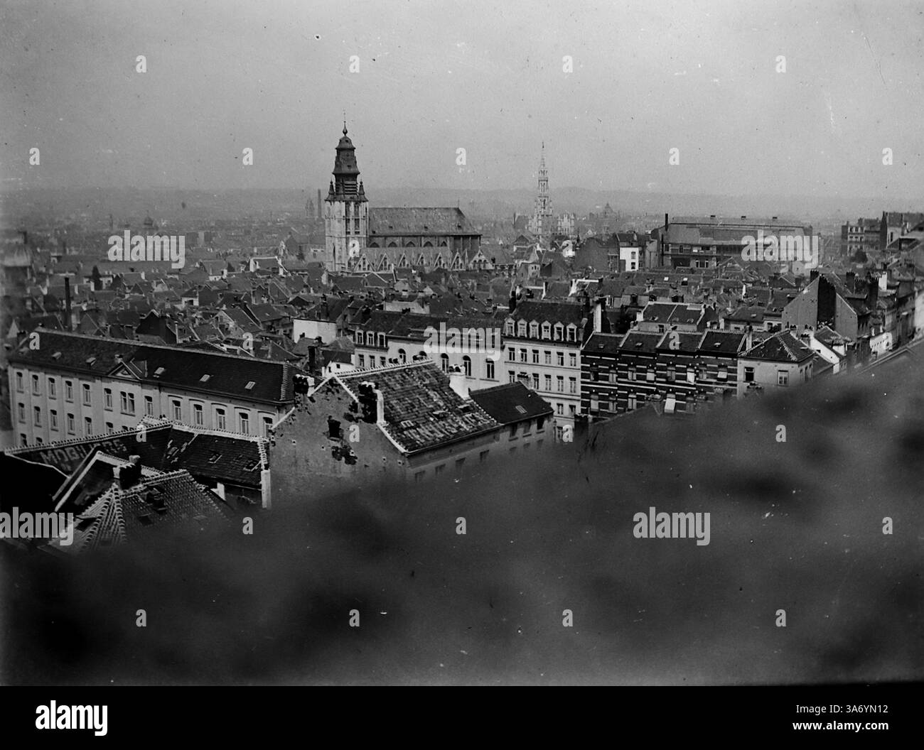 Panoramic photograph from point Black and White Stock Photos & Images ...