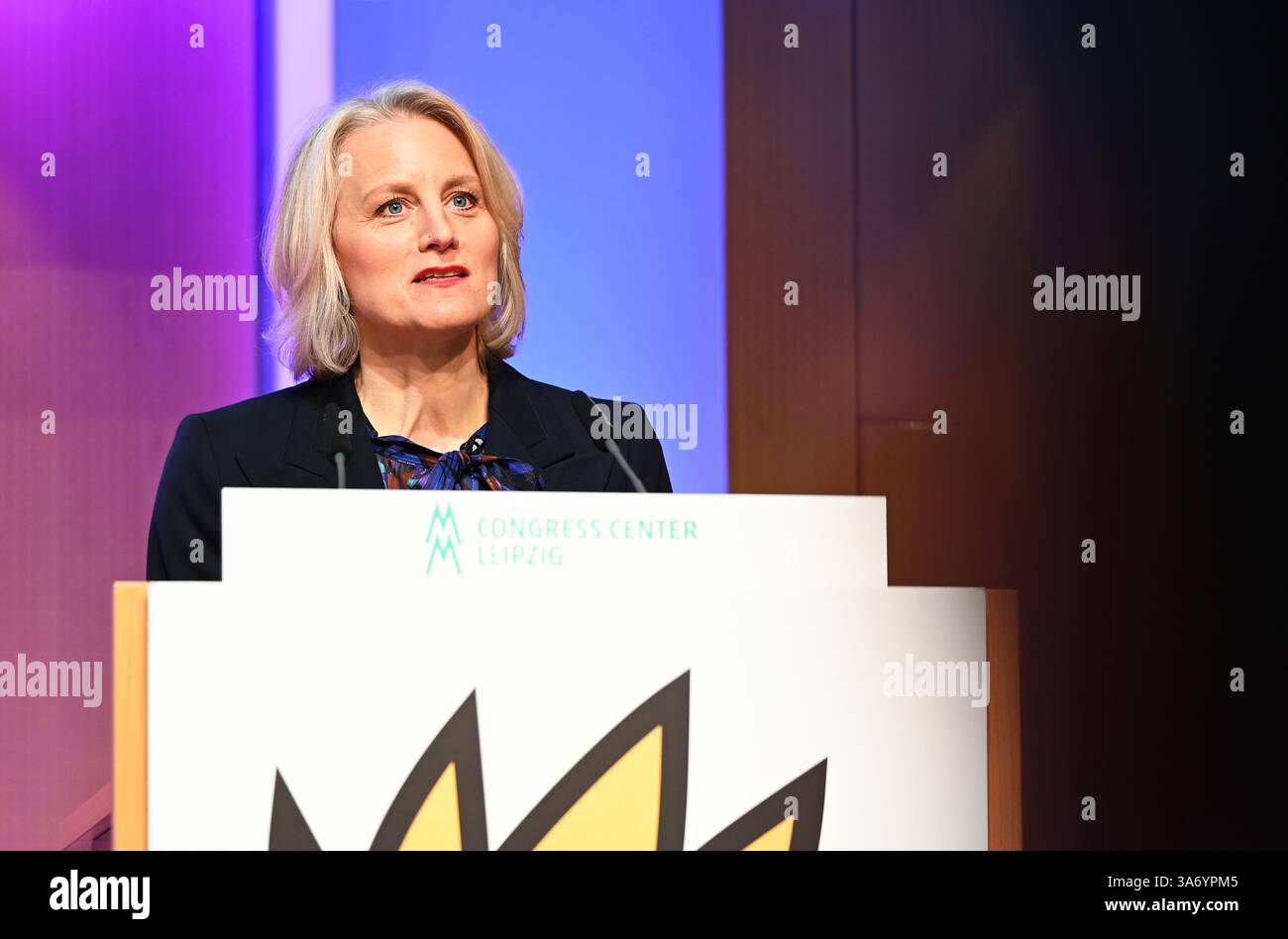 Leipzig, Germany. 26th Mar, 2025. Astrid Böhmisch, Director of the ...