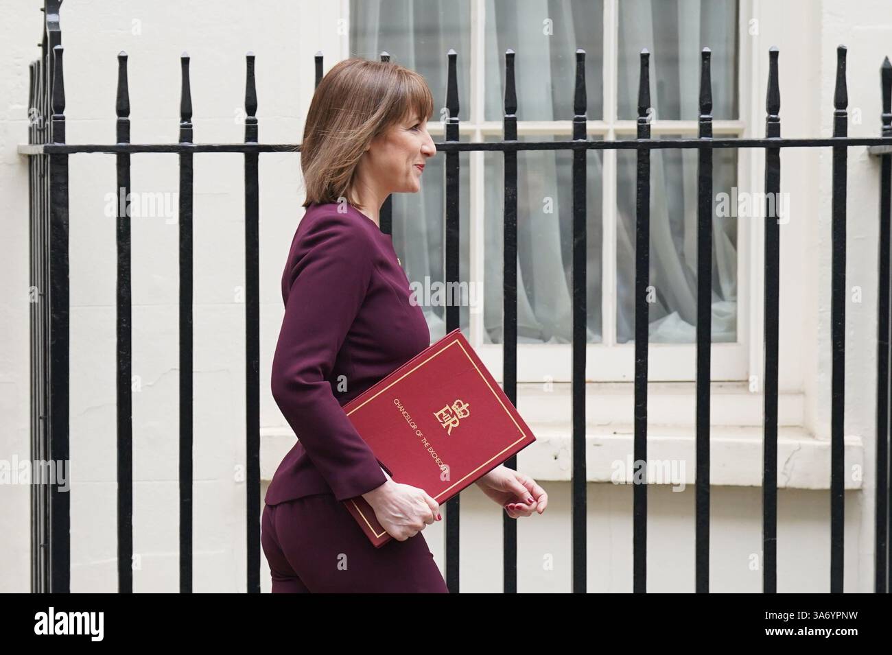 Chancellor of the Exchequer Rachel Reeves leaving 11 Downing Street ...