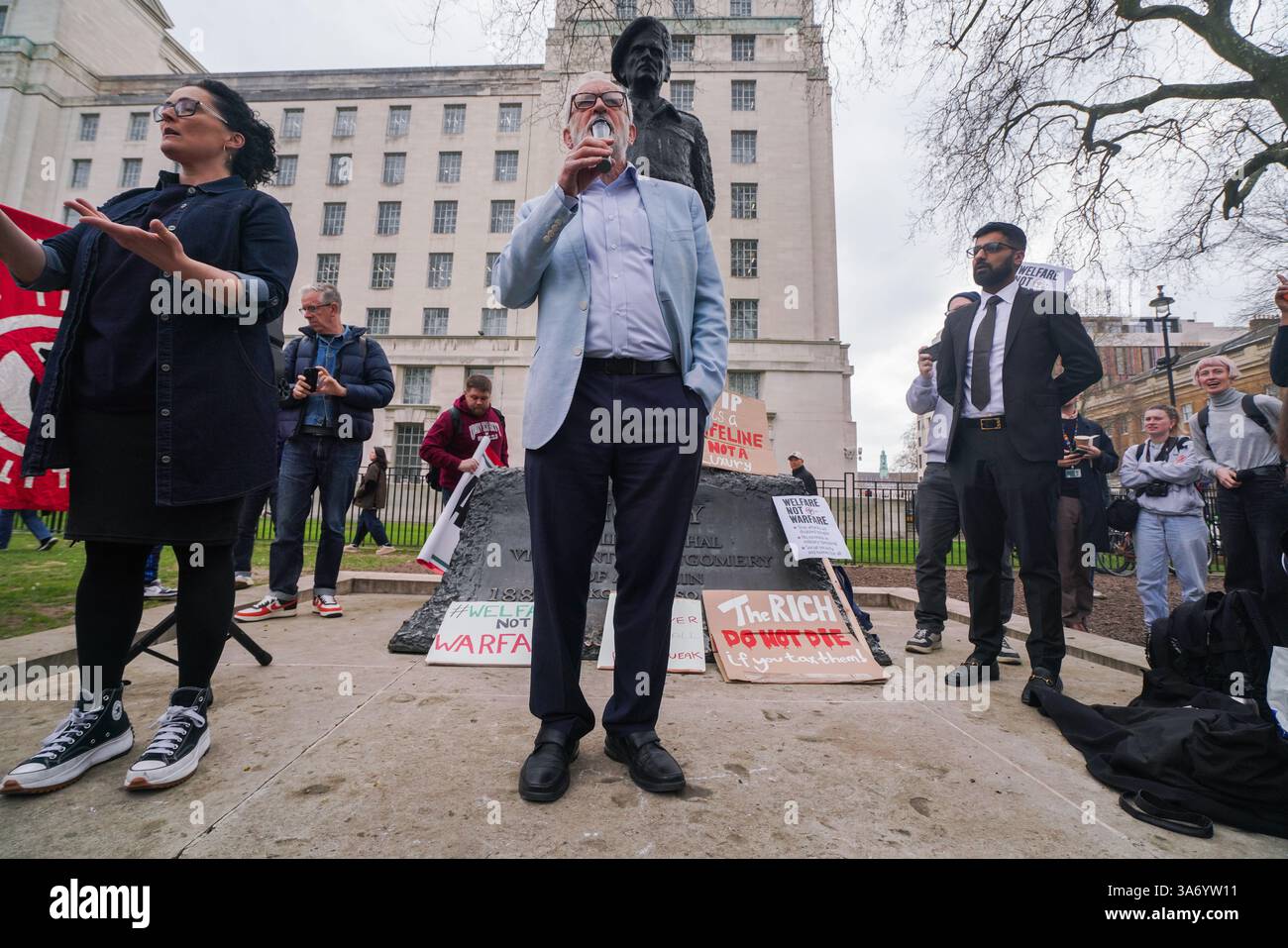 London, UK 26 March 2025. Independent MP for Islington Jeremy Corbyn ...
