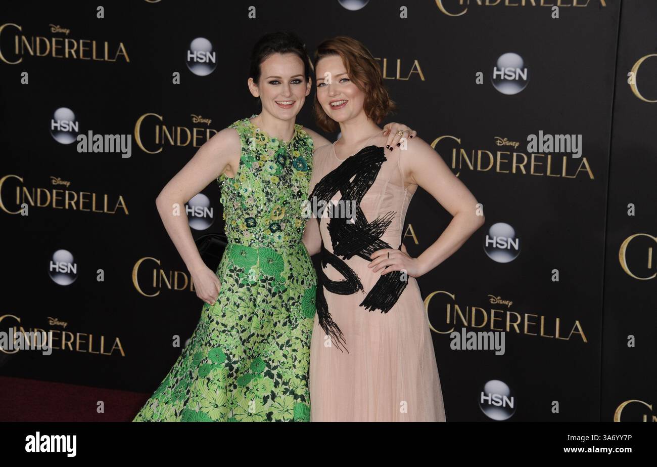 Sophie McShera and Holliday Grainger at the premiere of Disney's ...