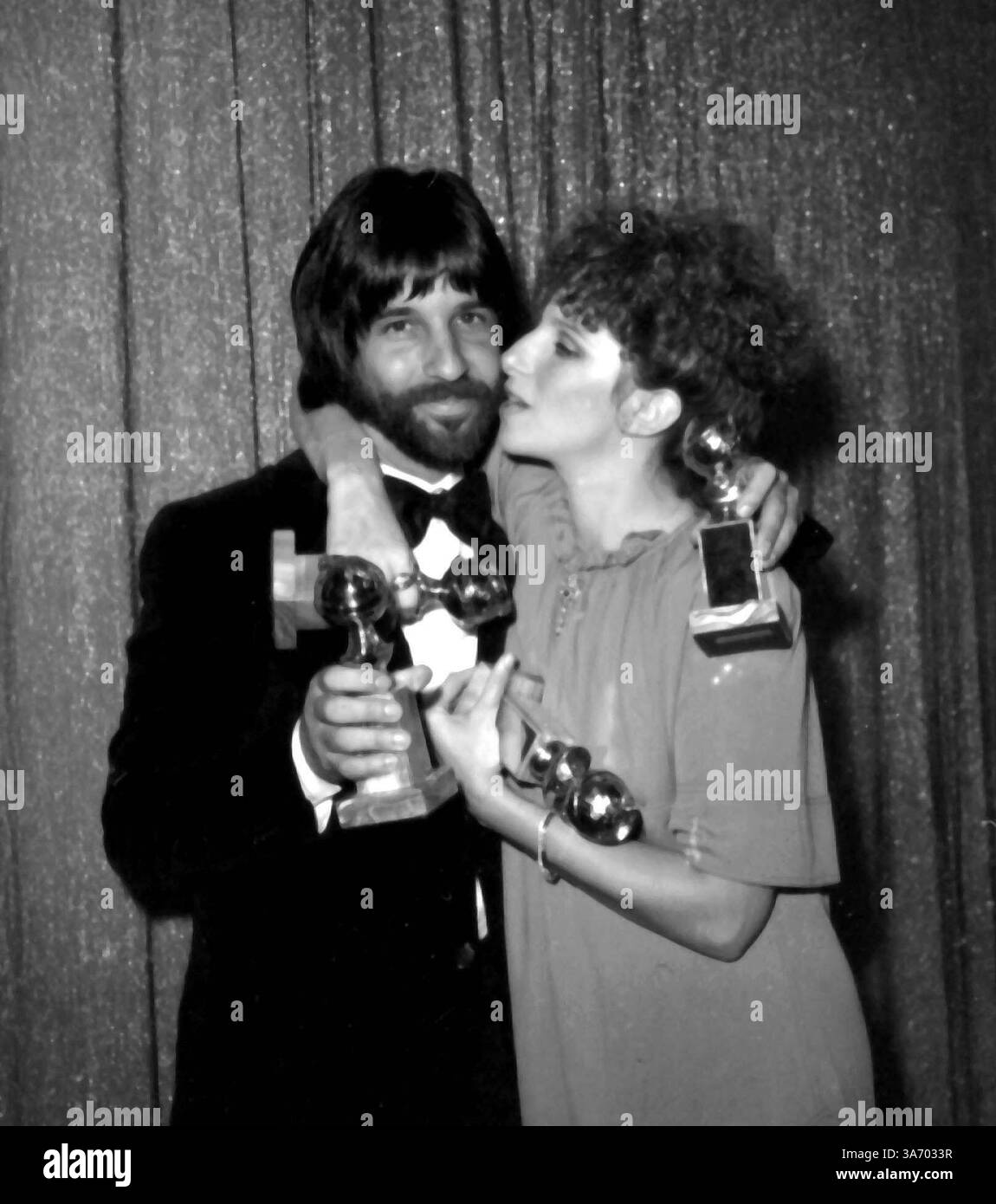 Jon peters and barbra streisand Black and White Stock Photos & Images ...