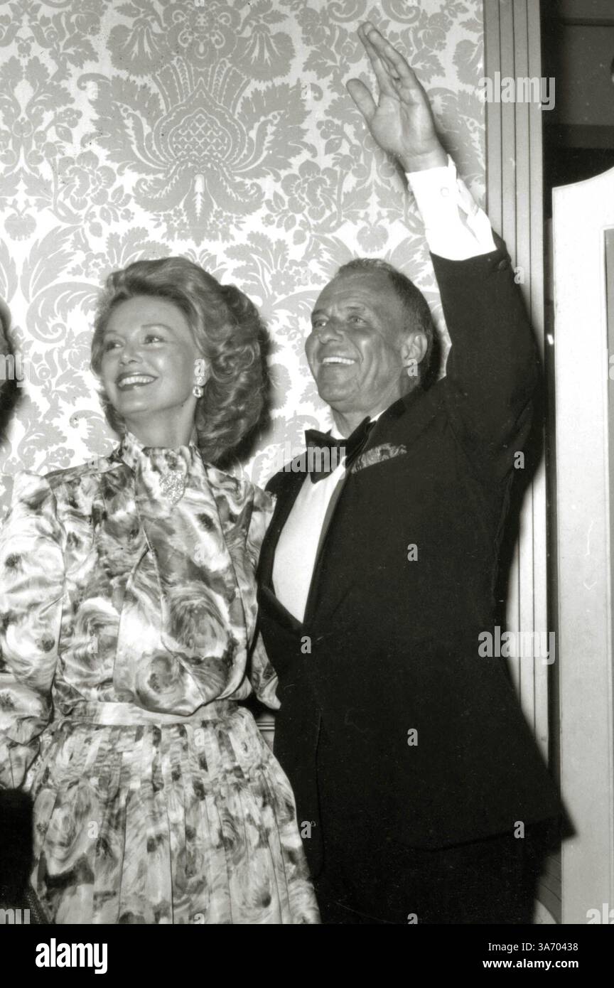 Oct. 4, 2003 - FRANK SINATRA AND WIFE BARBARA.SINATA OPENING IN LAS ...