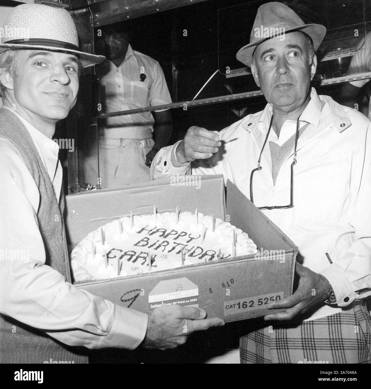 1979, Los Angeles, California, USA: STEVE MARTIN and CARL REINER hold a ...