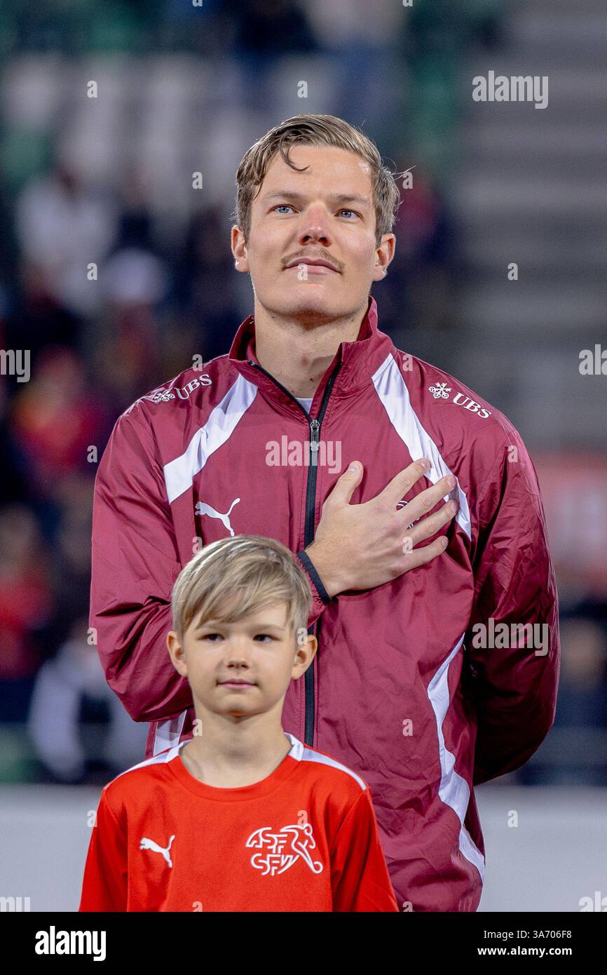 St.Gallen, Switzerland. 25th Mar, 2025. St.Gallen, Switzerland, March ...