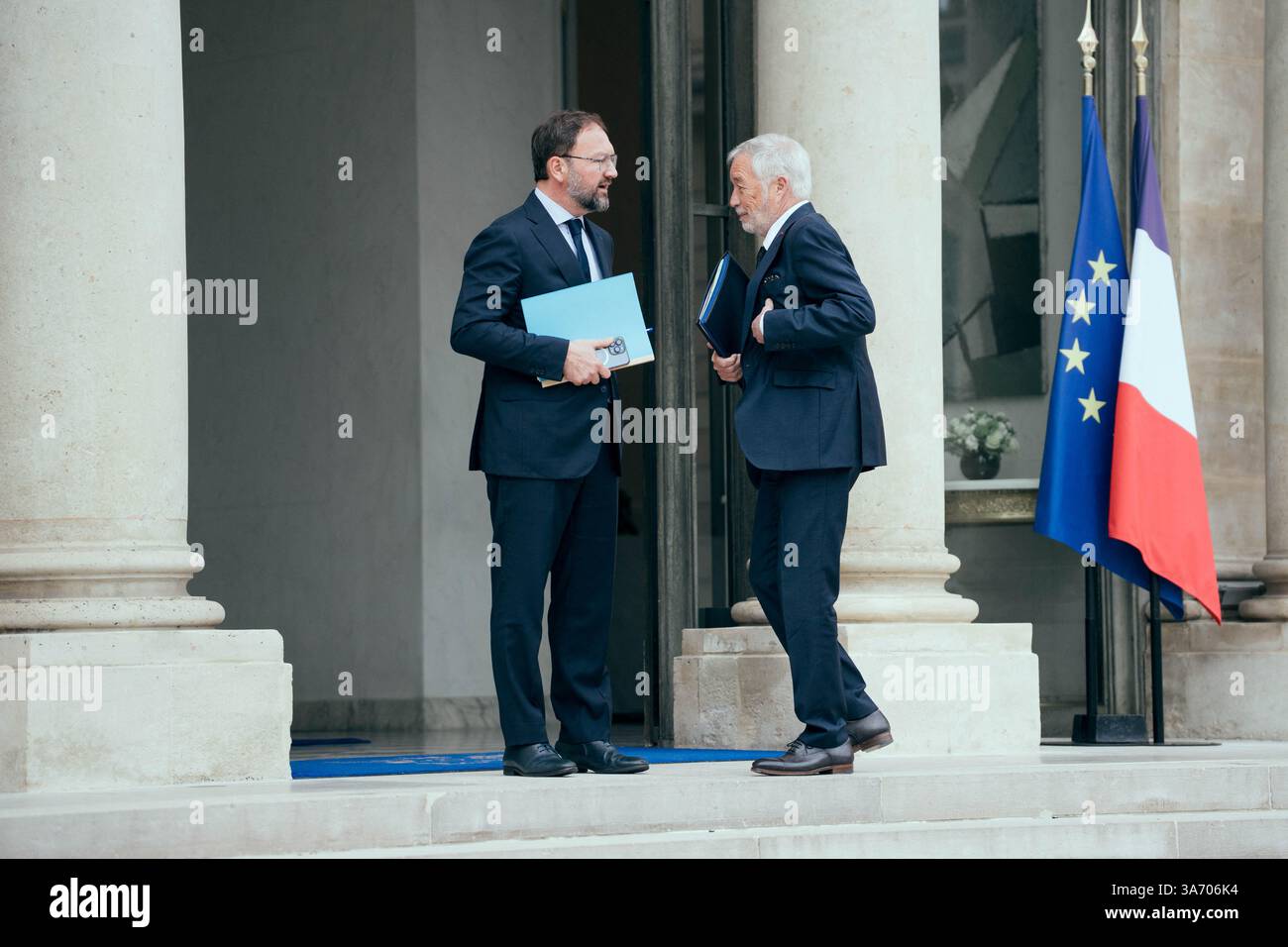 Paris, France. 26th Mar, 2025. French Minister of Territorial Planning ...