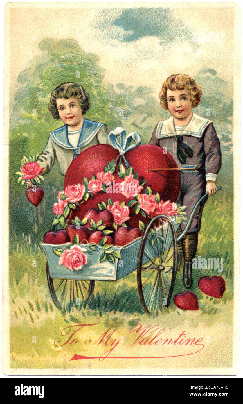 Cart flowers illustration Cut Out Stock Images & Pictures - Alamy