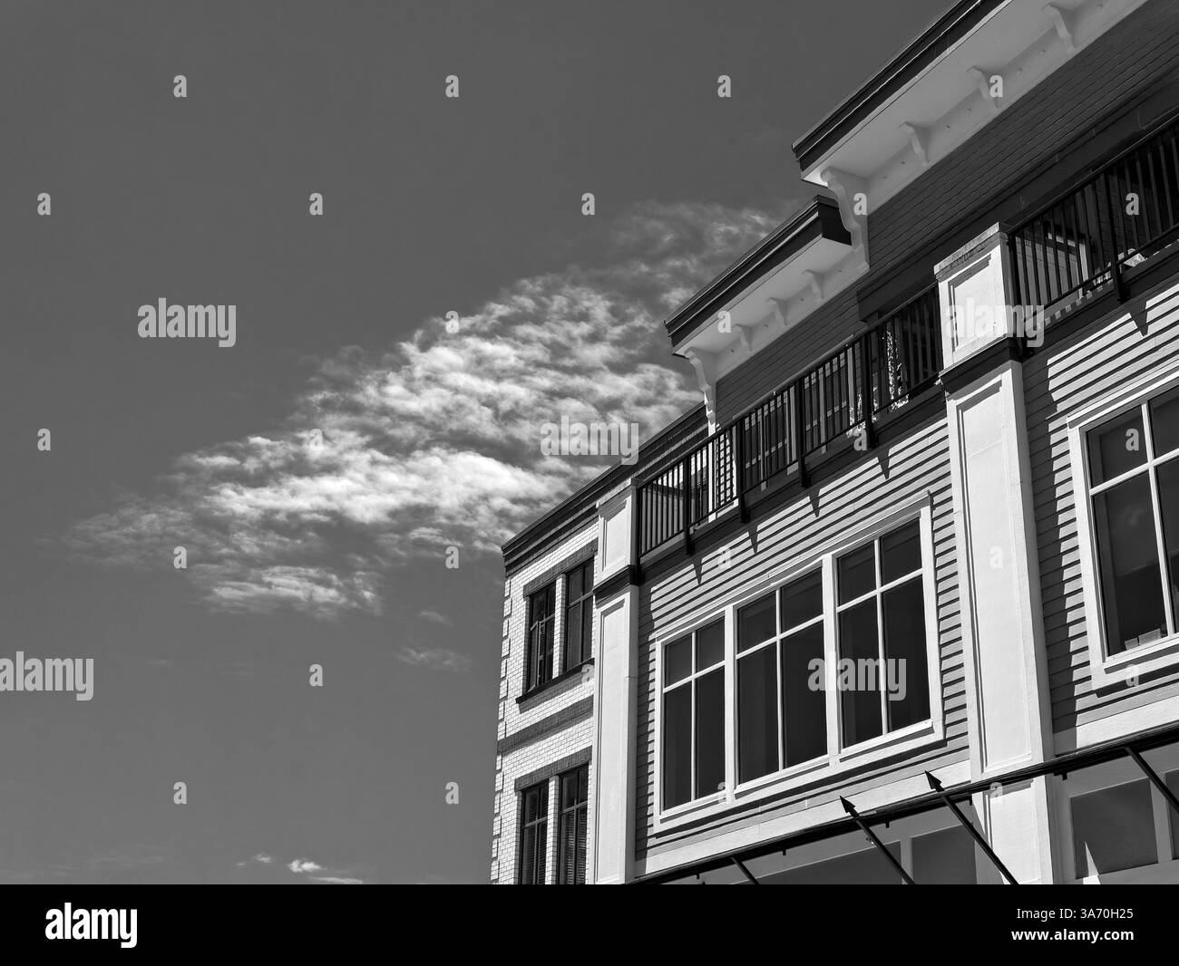 Residential commercial building on Black and White Stock Photos ...