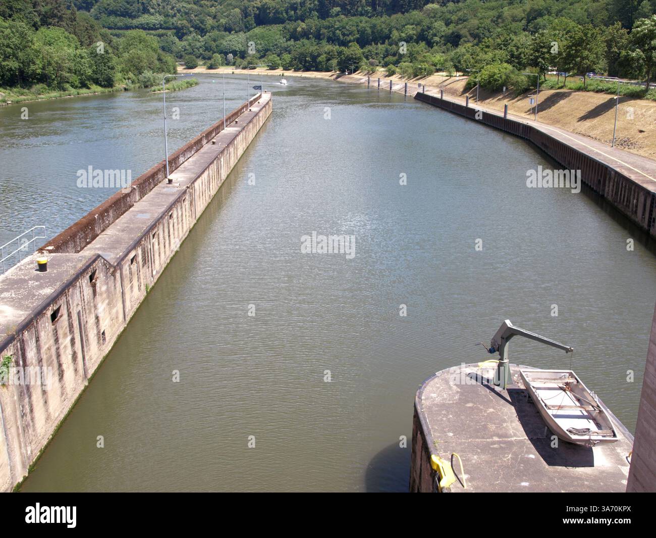Water Lock is a device used for raising and lowering boats, ships and ...