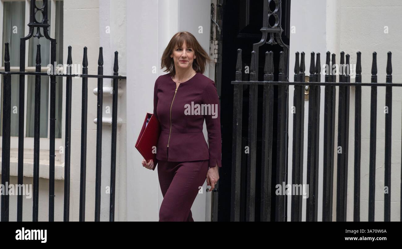 London, UK. 26th March 2025. Chancellor of the Exchequer Rachel Reeves ...