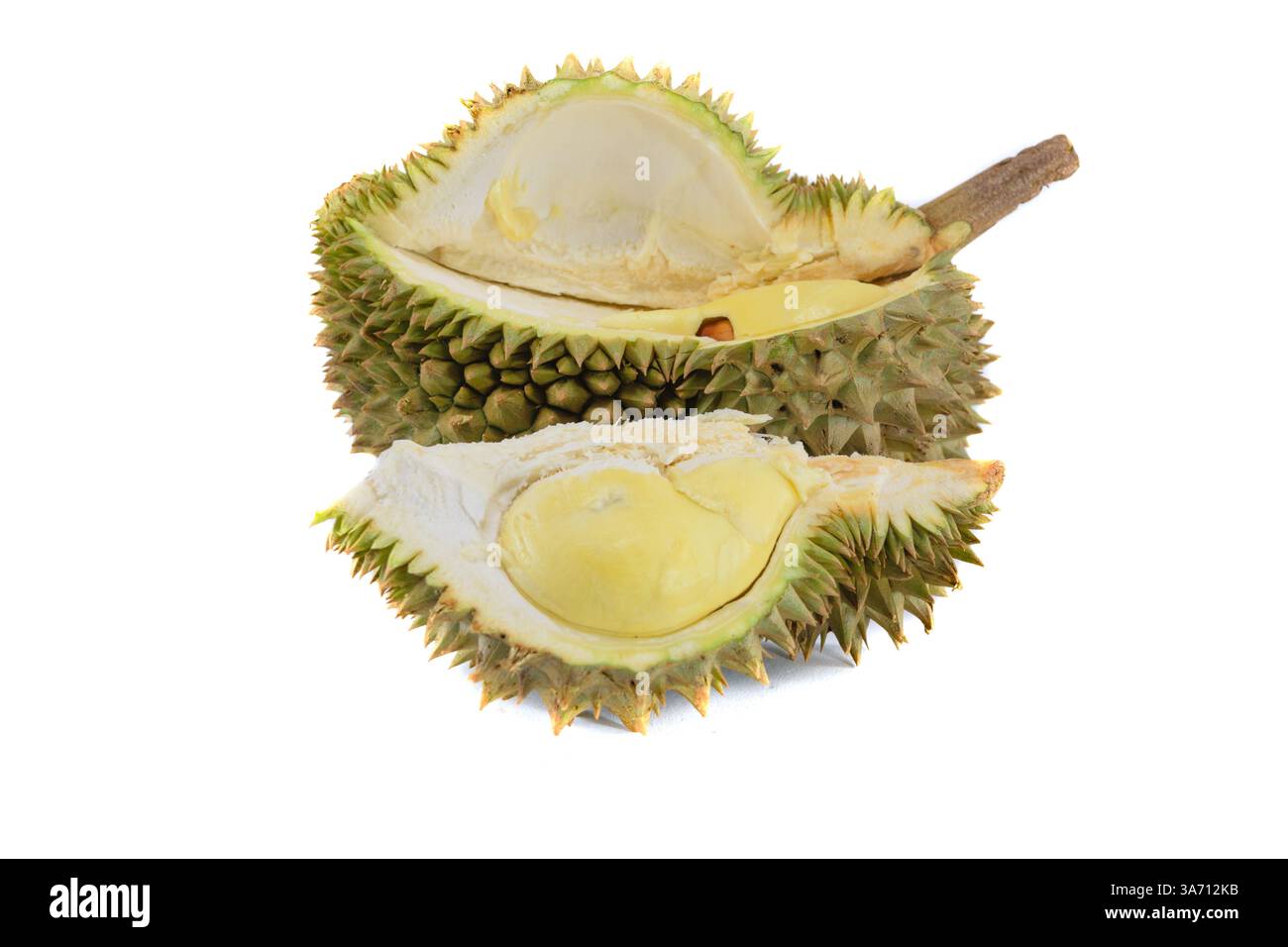 Durian king of fruit isolated on white background Stock Photo - Alamy