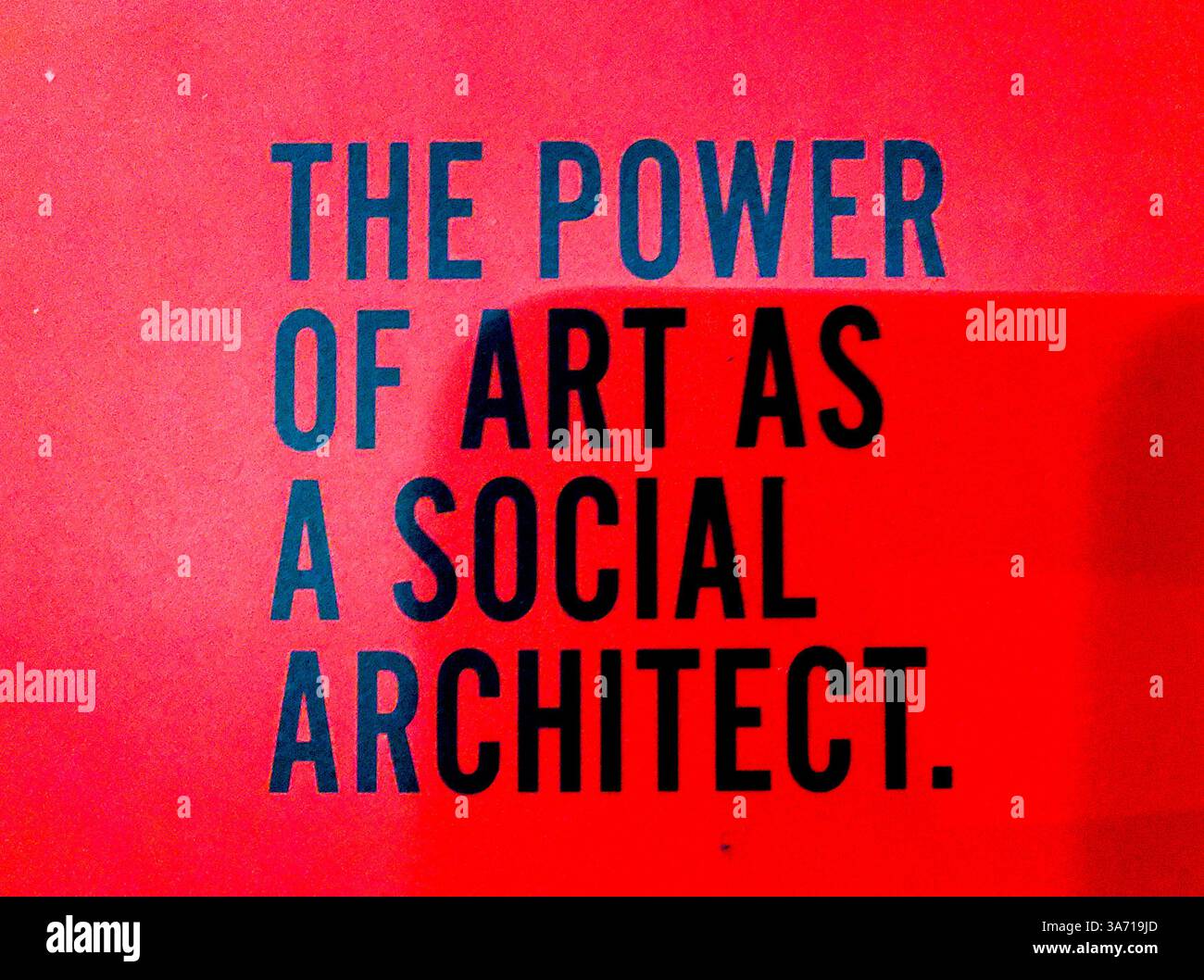 Urban Nation Slogan. Graffiti, Mural and tag left behind on an Urban ...