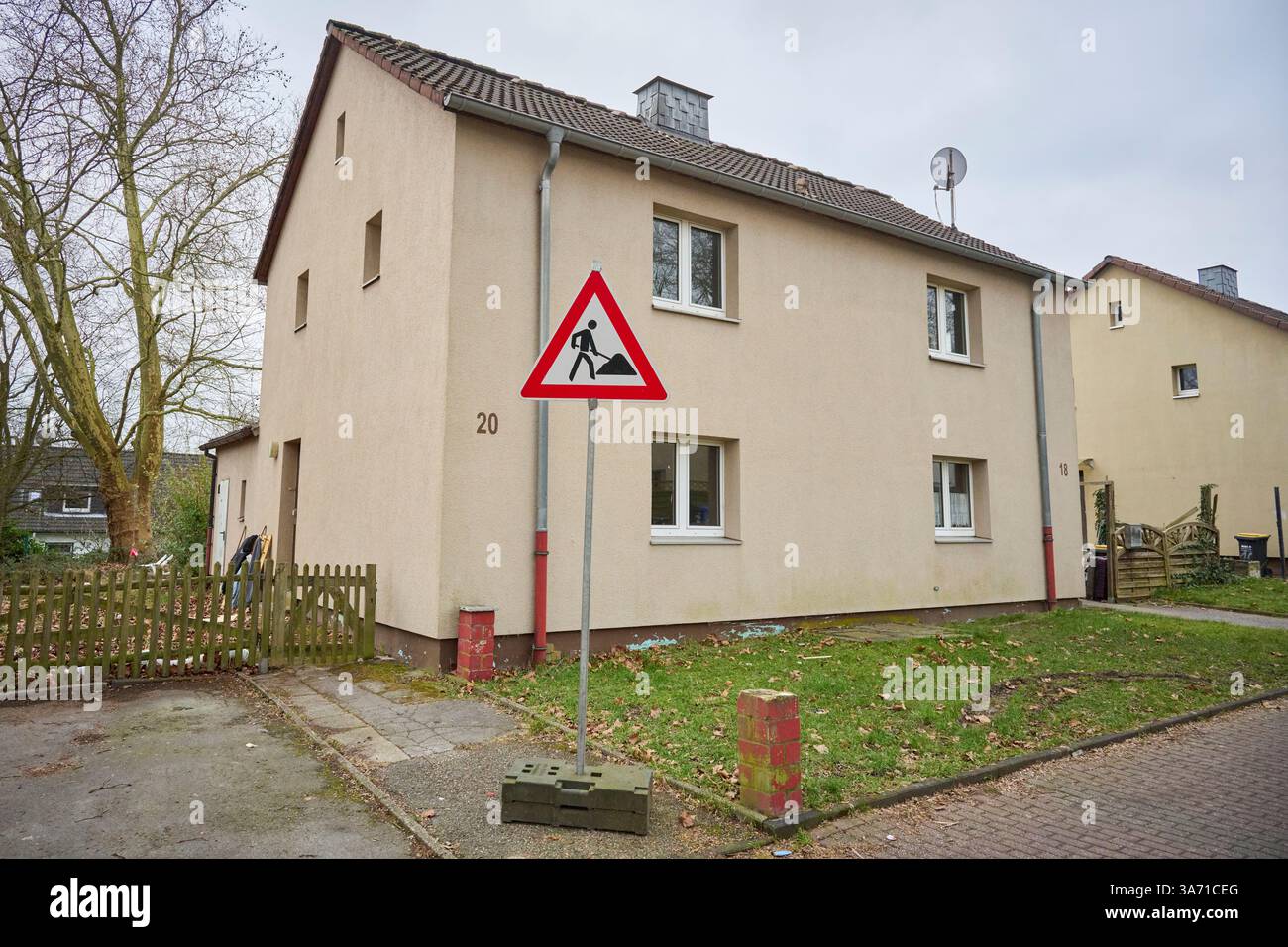 Eine ehemalige Obdachlosen Siedlung in Essen Leithe, das Quartier ...