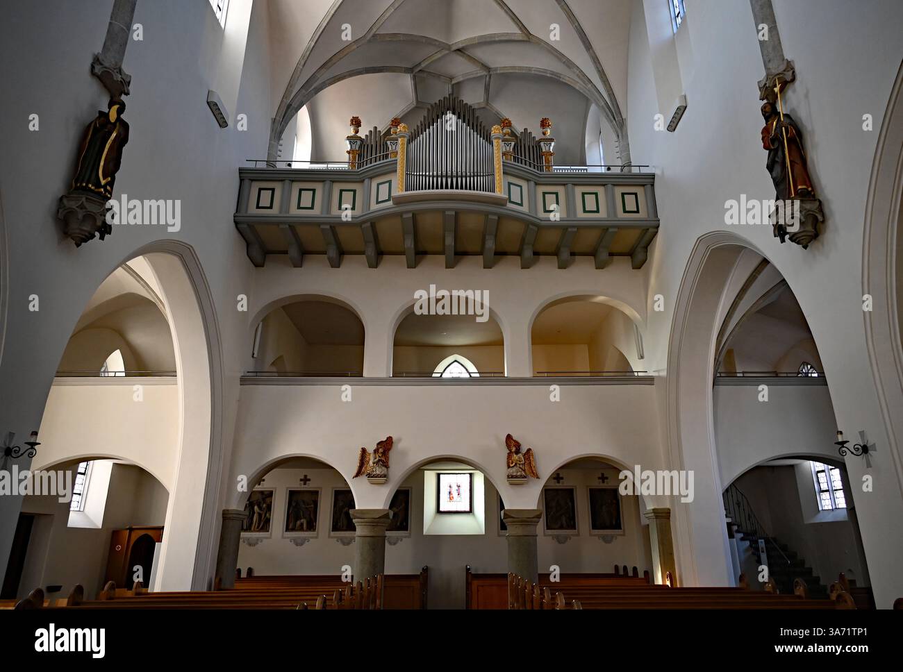 The majestic church Ascension of Virgin Mary in the Bavarian town ...