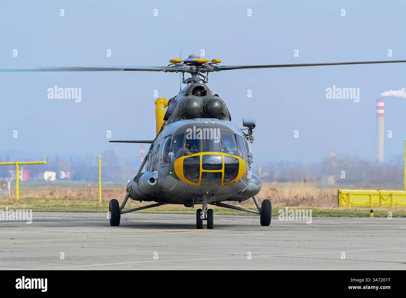 Prerov, Czech Republic. 26th Mar, 2025. An air traffic demonstration of ...