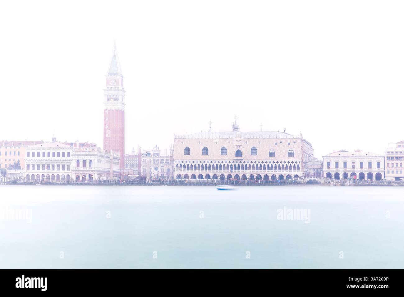 Venice, Italy - February 8, 2025: St. Mark's Campanile in Venice, Italy ...