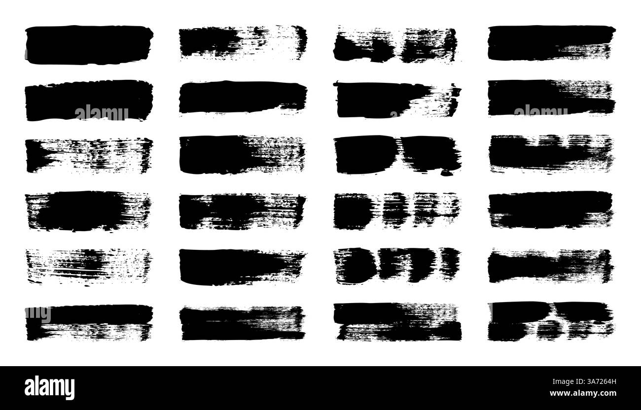 Grunge brush strokes, lines, ink smudges, hand-drawn scribble shapes ...