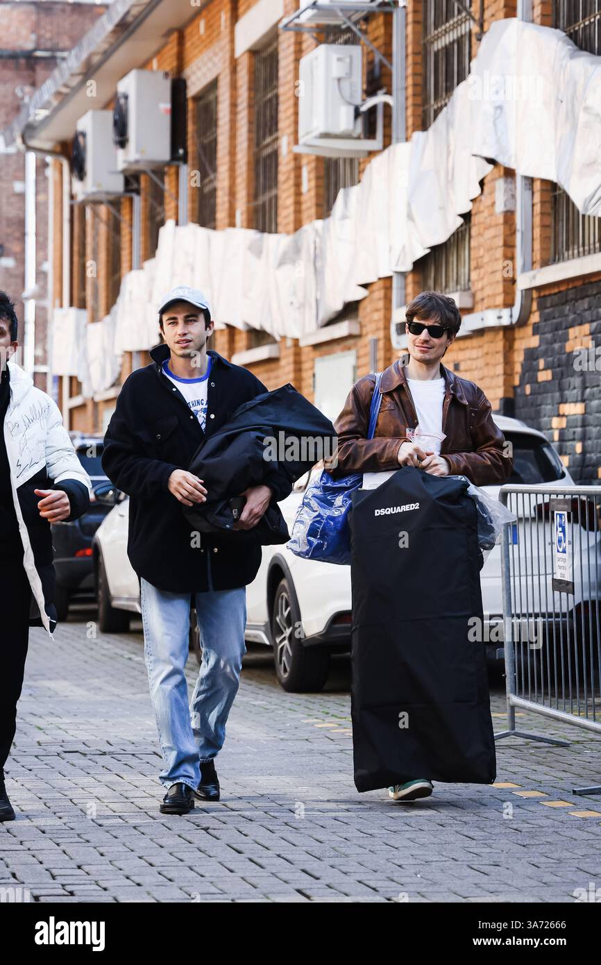 Milan, Italy. 26th Mar, 2025. Milan, Celebrity Sightings - Riccardo ...