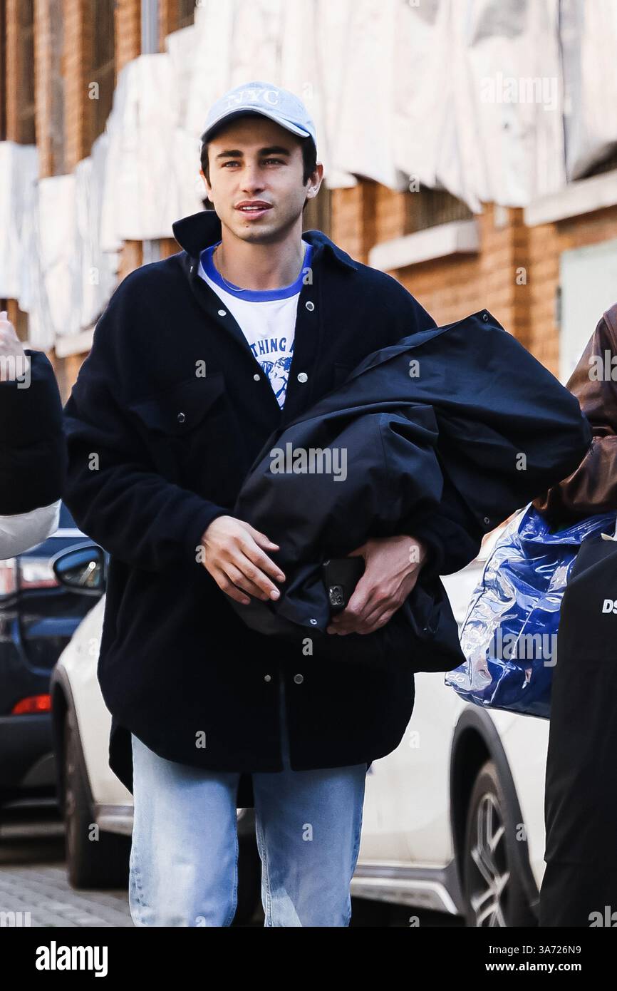 Milan, Italy. 26th Mar, 2025. Milan, Celebrity Sightings - Riccardo ...