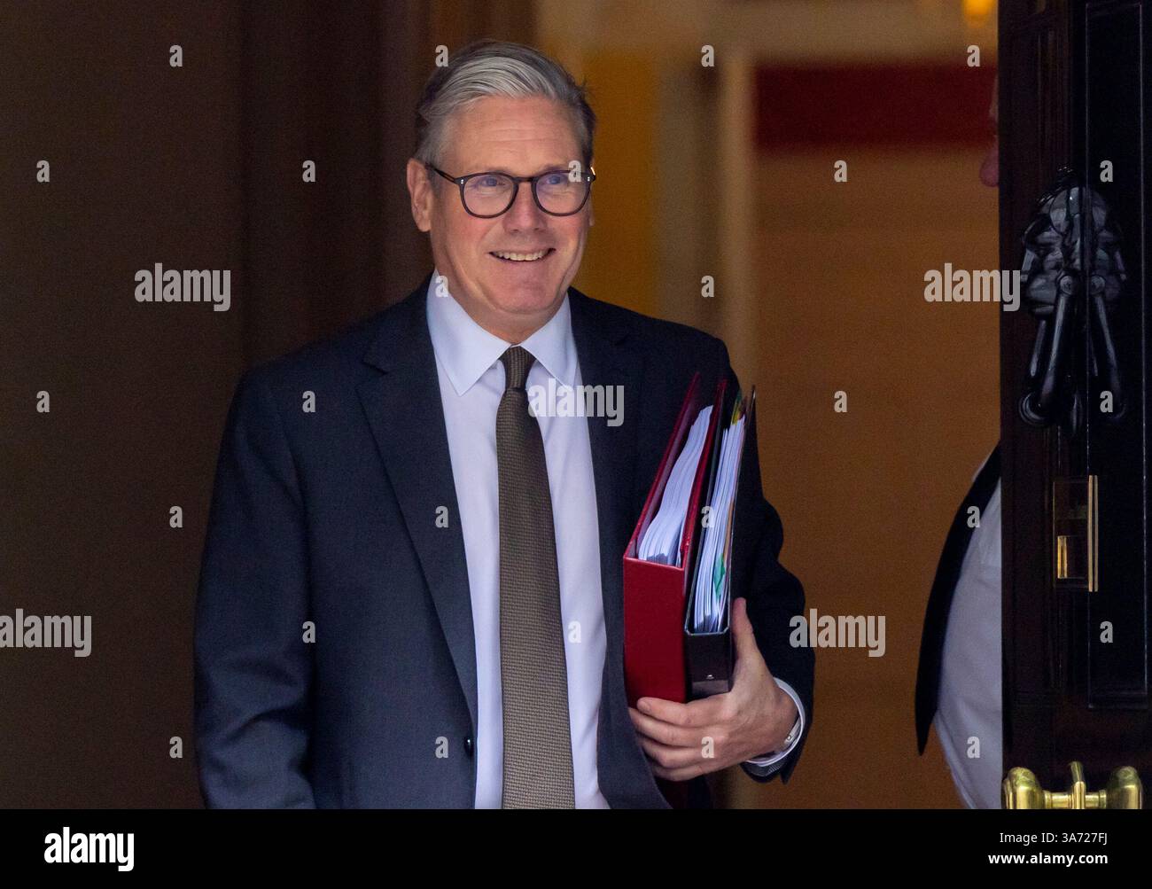 London, UK 26 March 2025 Prime Minister, Keir Starmer, leaves Number 10 ...