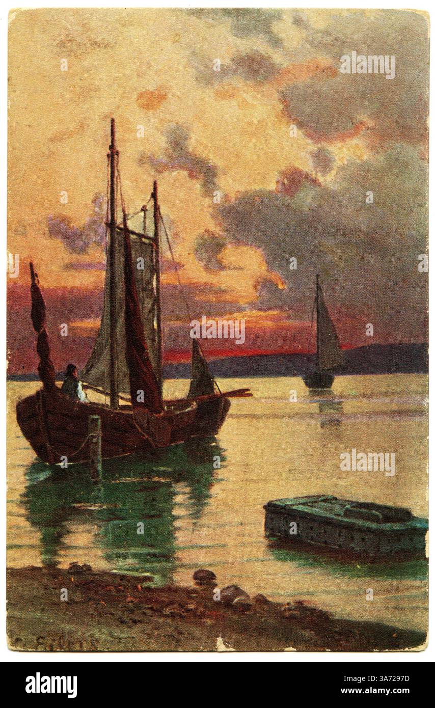 Retro vintage sunset collection Cut Out Stock Images & Pictures - Alamy