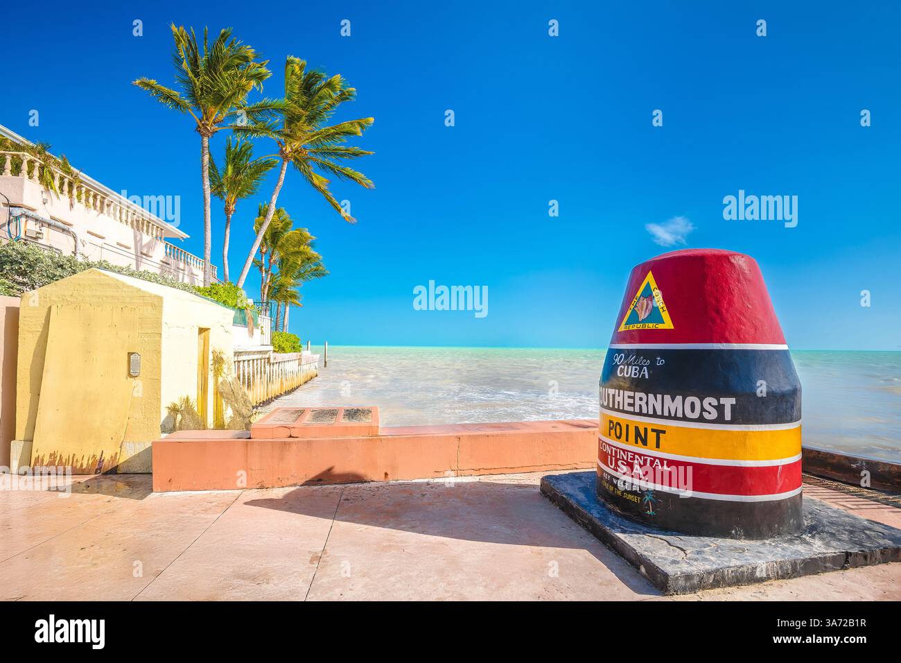 The Key West marker the southernmost point on the continental USA and ...