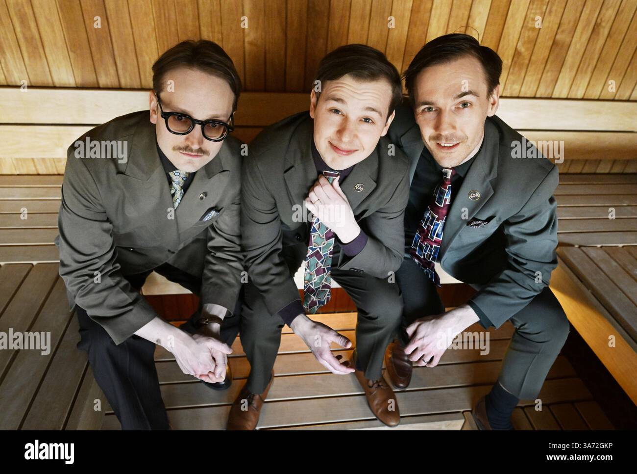 Helsinki, Finland. 26th Mar, 2025. The Finnish group KAJ (Axel Åhman ...