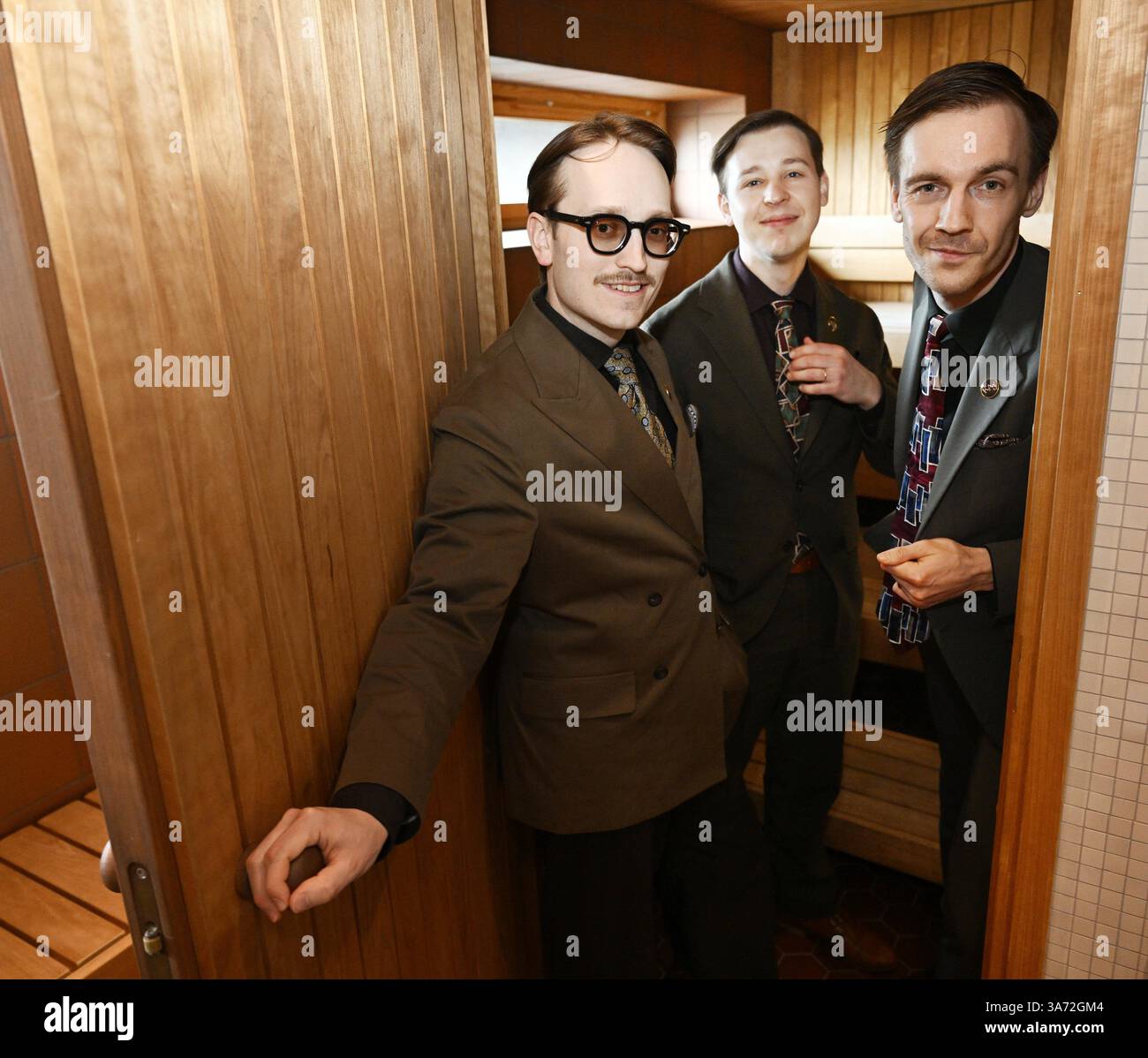 Helsinki, Finland. 26th Mar, 2025. The Finnish group KAJ (Axel Åhman ...