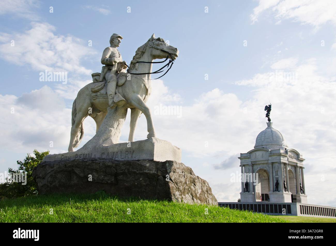 8th Pennsylvania Cavalry Regiment Monument and Pennsylvania State ...