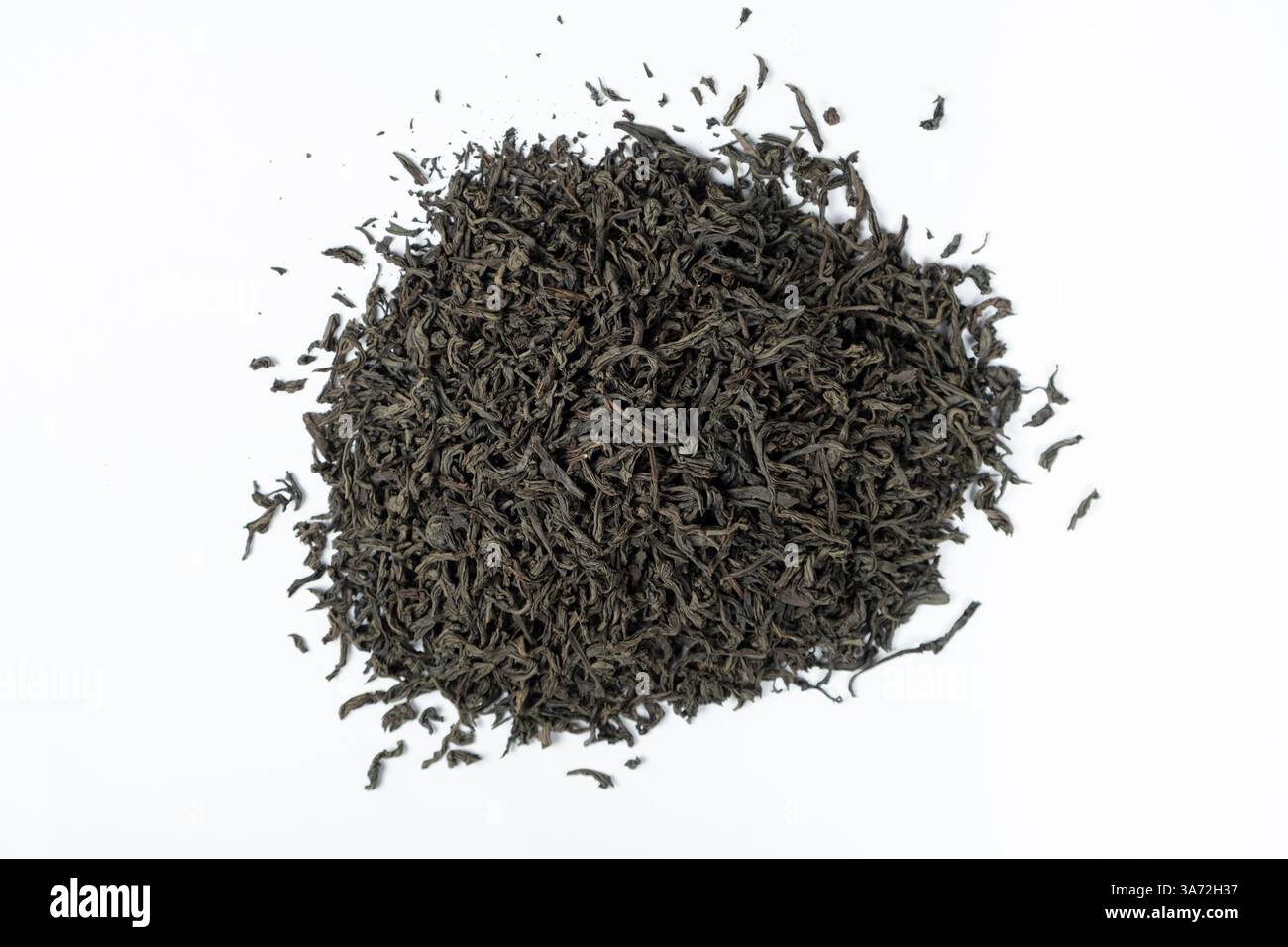 Loose Leaf Ruhunu Black Tea Top View on White Background Stock Photo ...
