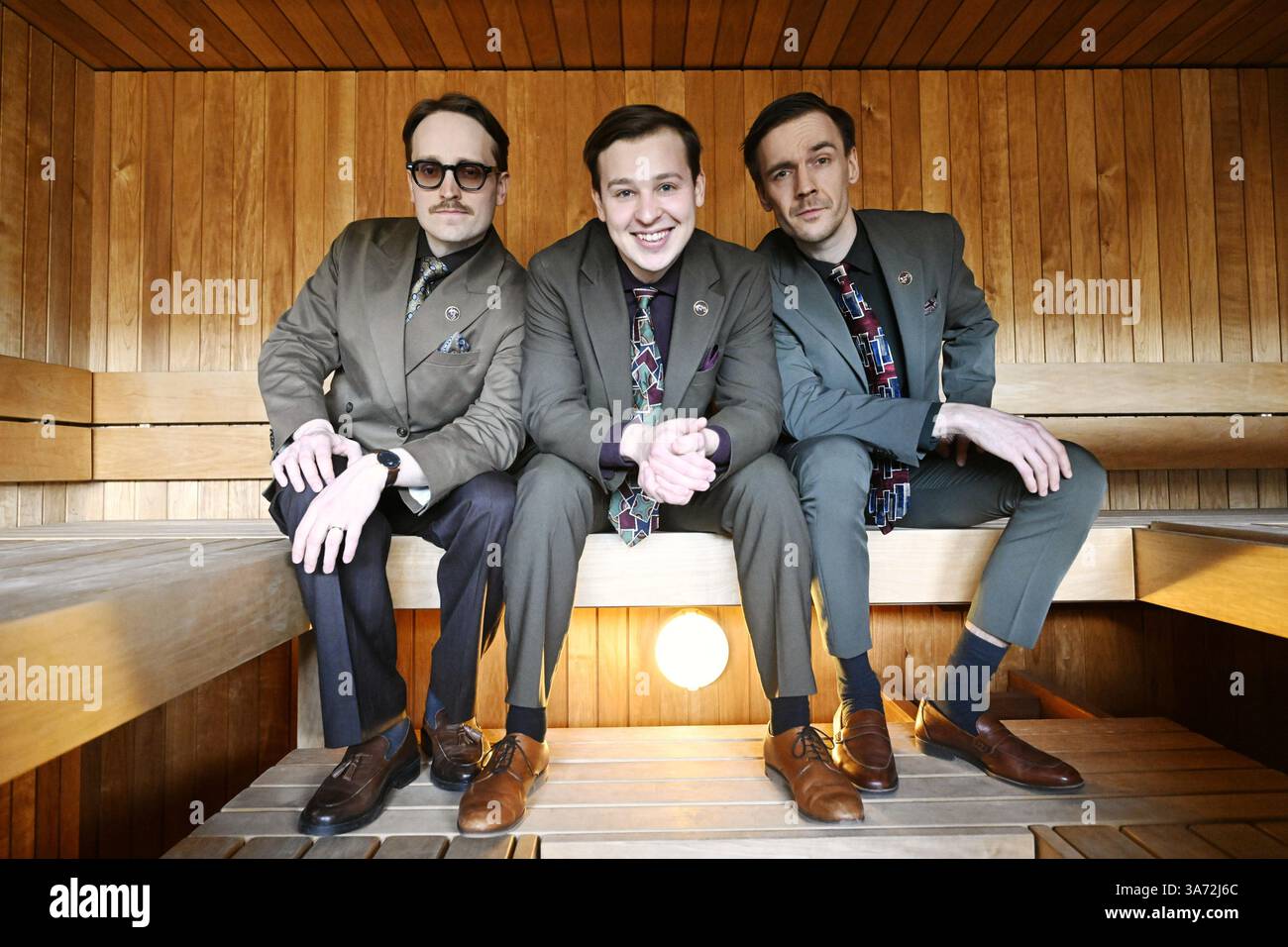 Helsinki, Finland. 26th Mar, 2025. The Finnish group KAJ (Axel Åhman ...